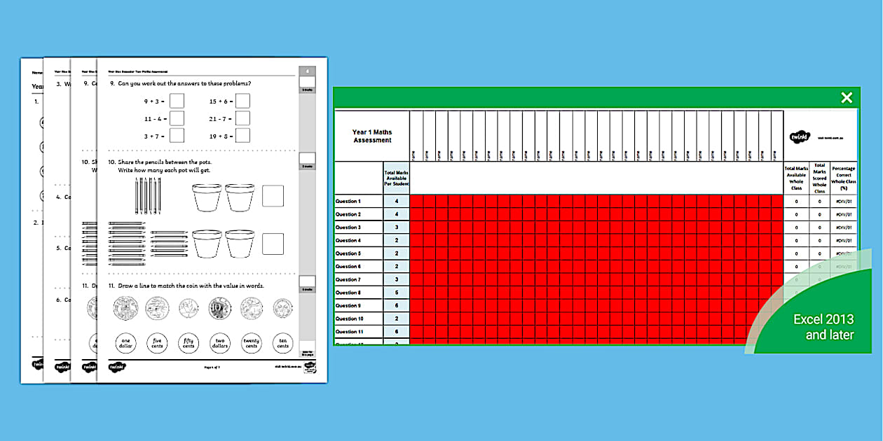 Year One Semester Two Maths Assessment and Data Collection