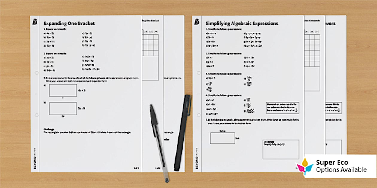 Algebra Practice Problems | Year 7-10 Maths | Twinkl