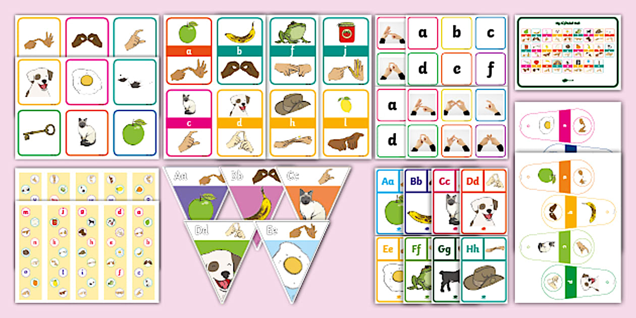 Printable Auslan Alphabet Resource Pack (teacher made)