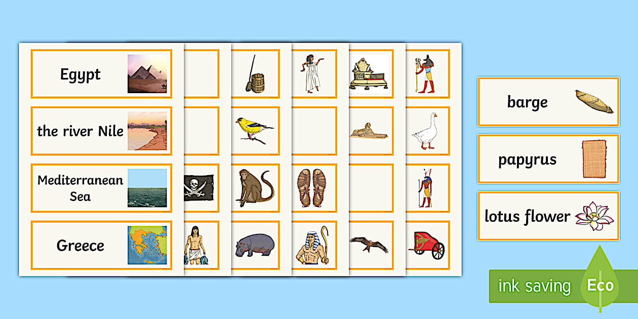 Cursive Ancient Egyptian Fairy Tale Word Cards - Twinkl