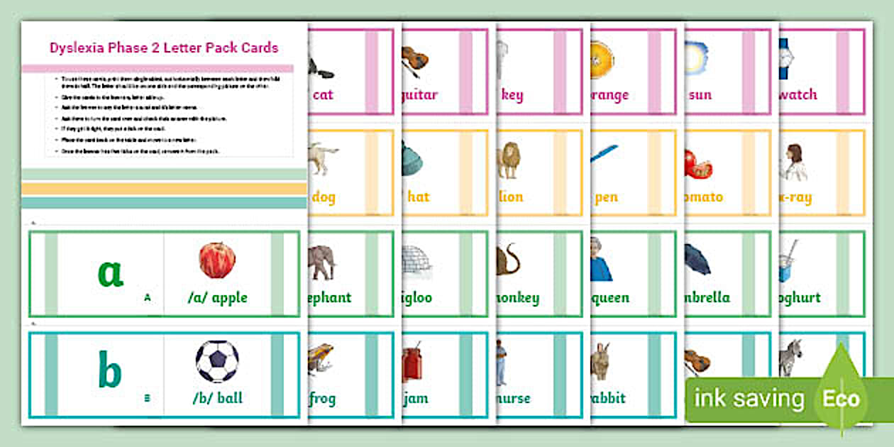 SEND: Dyslexia Reading Pack Cards Phase 2 (teacher made)