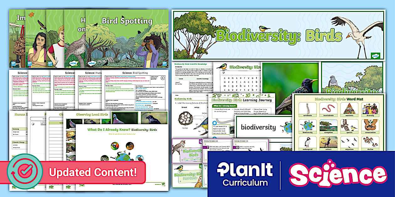 Science: Biodiversity: Birds: Year 3 Unit Pack