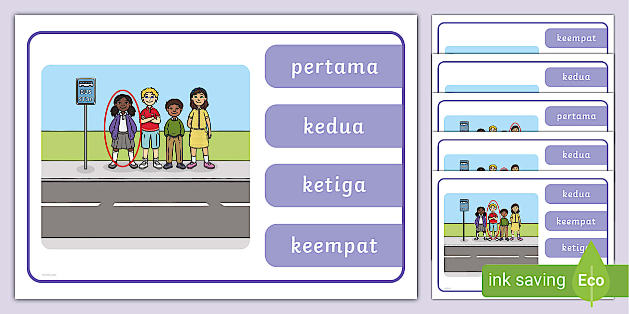 Padanan Nombor Ordinal - Aktiviti nombor ordinal - Twinkl