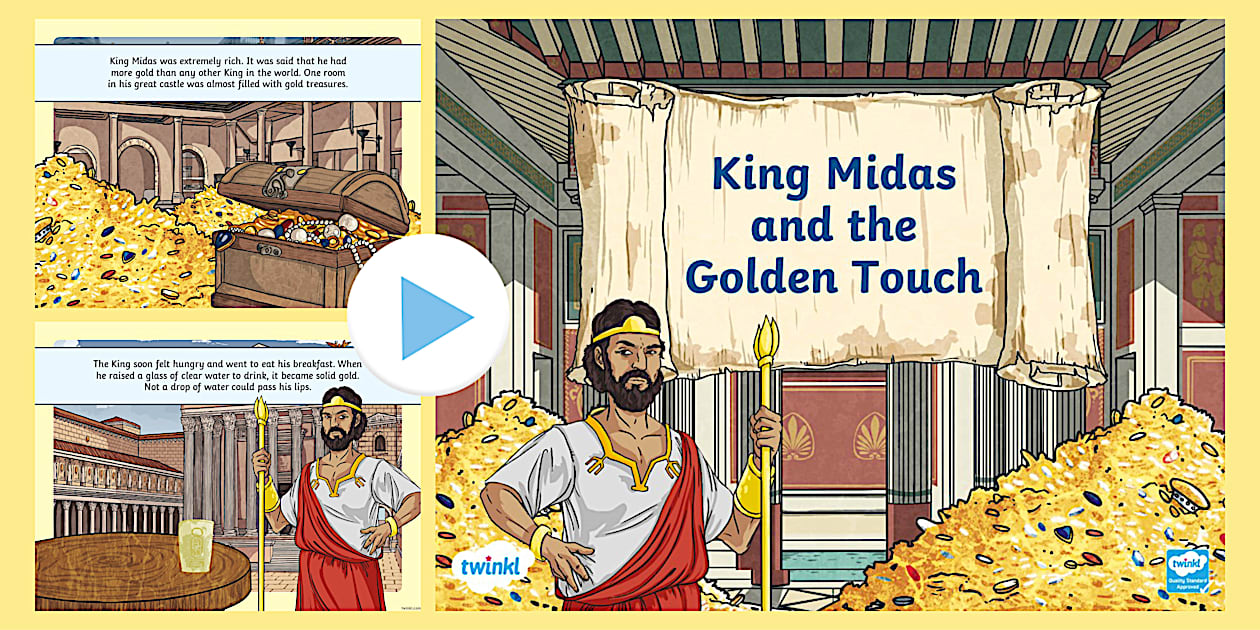 King Midas Story PowerPoint - Twinkl