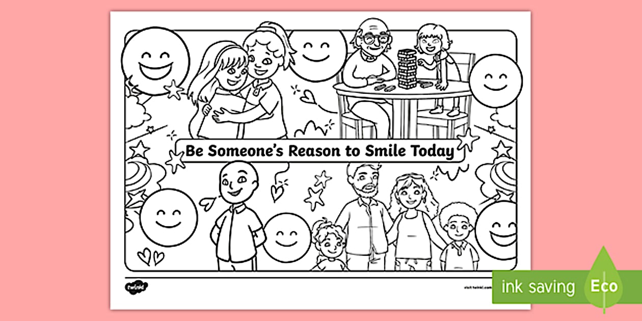 World Smile Day Colouring Activity | Primary Resource