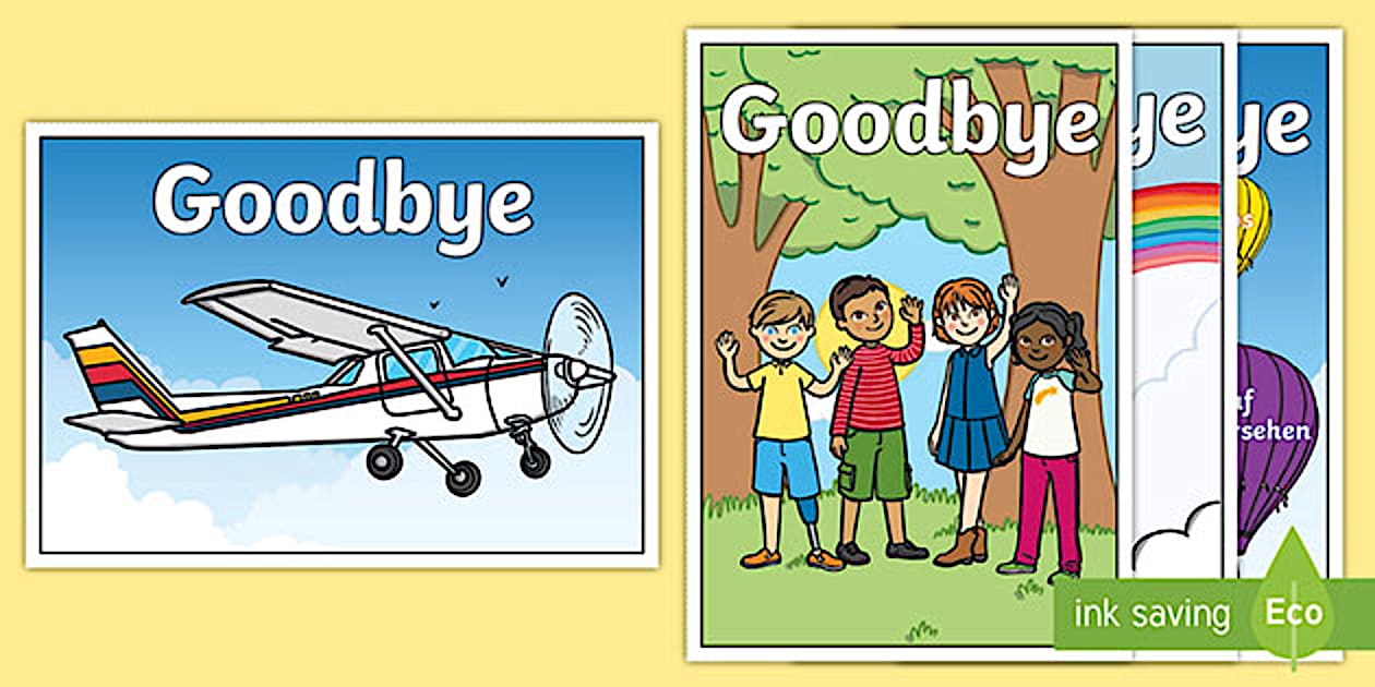 KS1 Goodbye Cards Pack for Children - Twinkl