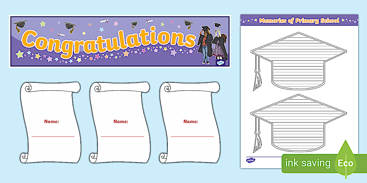 Graduation Display Pack 6th Class (teacher made) - Twinkl