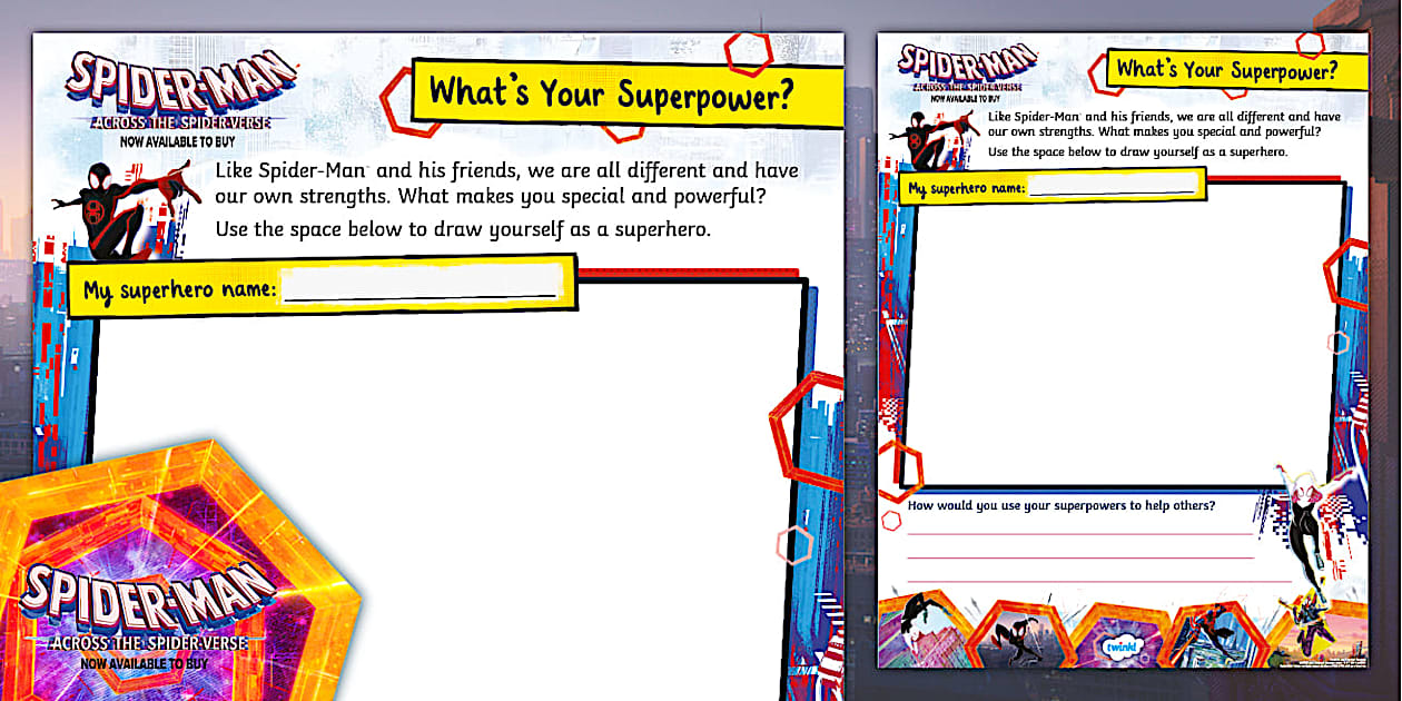 FREE! - Spider-Man™: What's Your Superpower? Worksheet