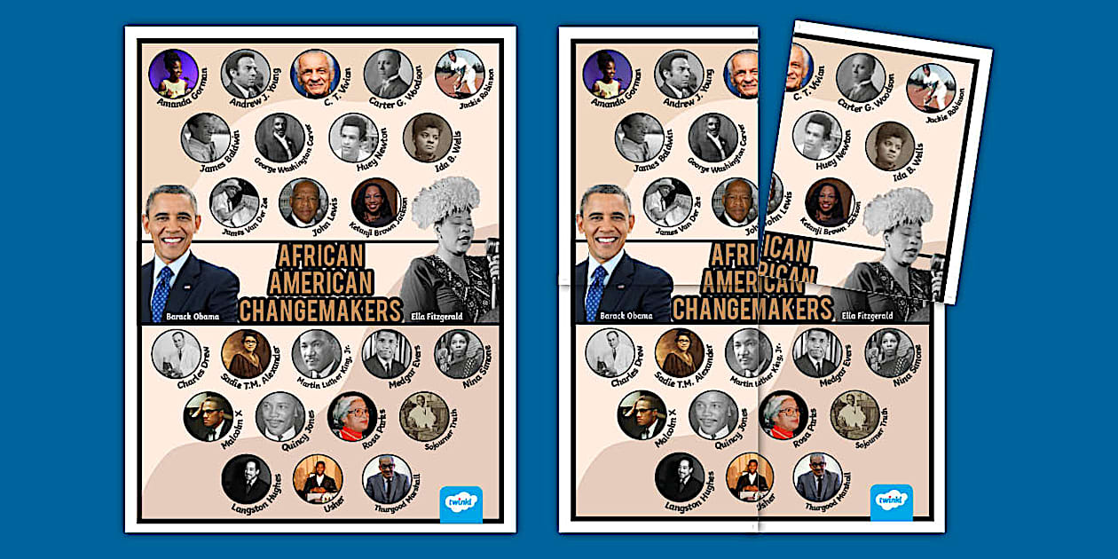 A-Z African American Visionaries Poster | Twinkl USA