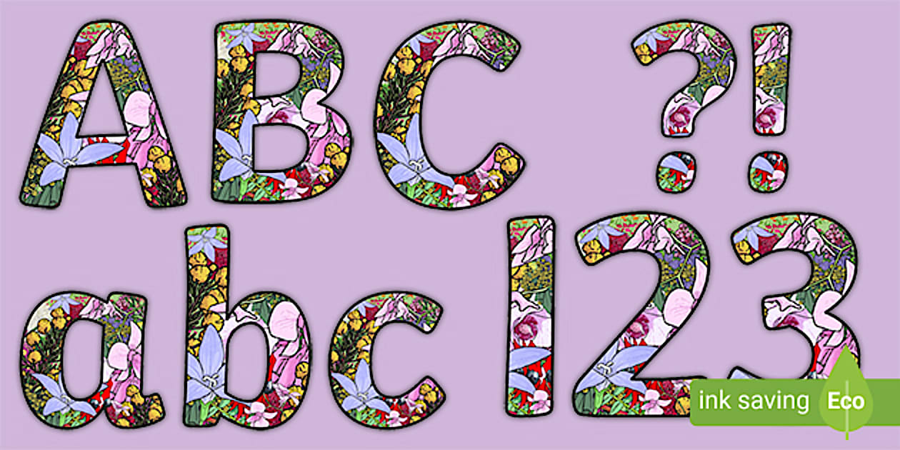 Colourful Wall Letters for Nursery Perfect for EYLF │Twinkl