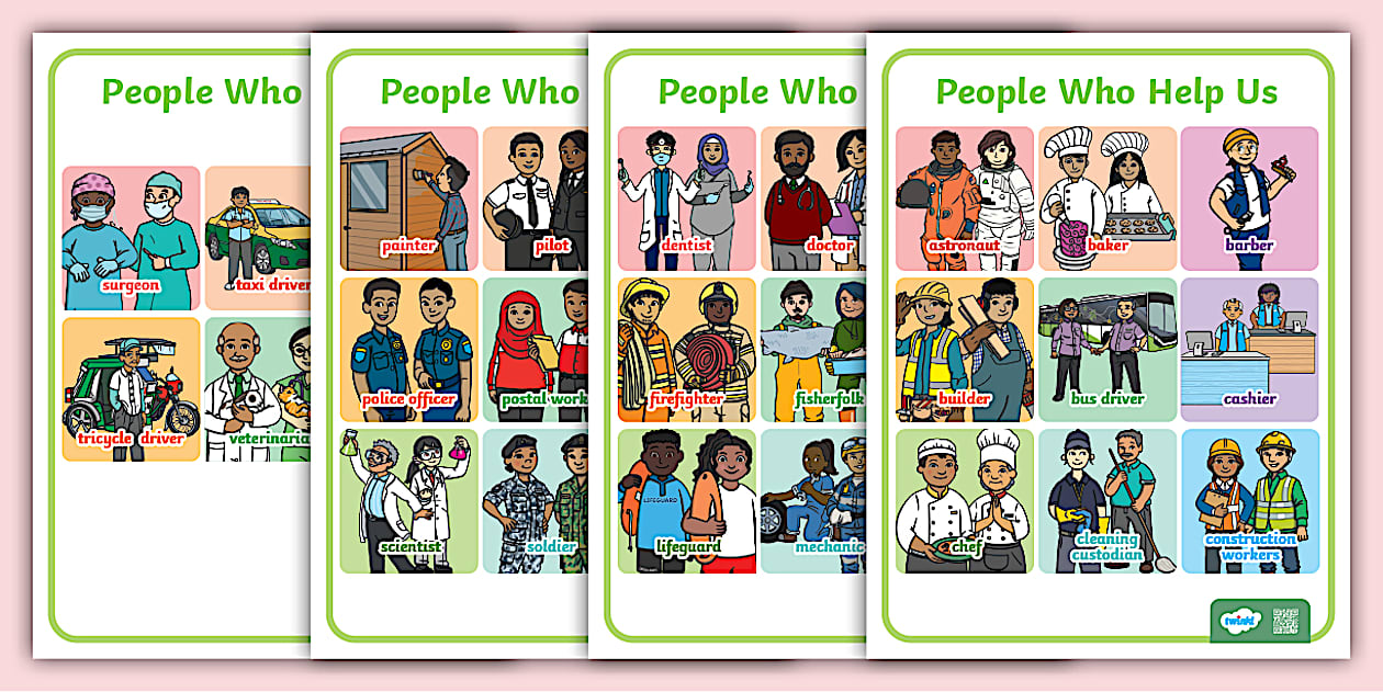 People Who Help Us POster | Pre-K - Kinder | Twinkl PH