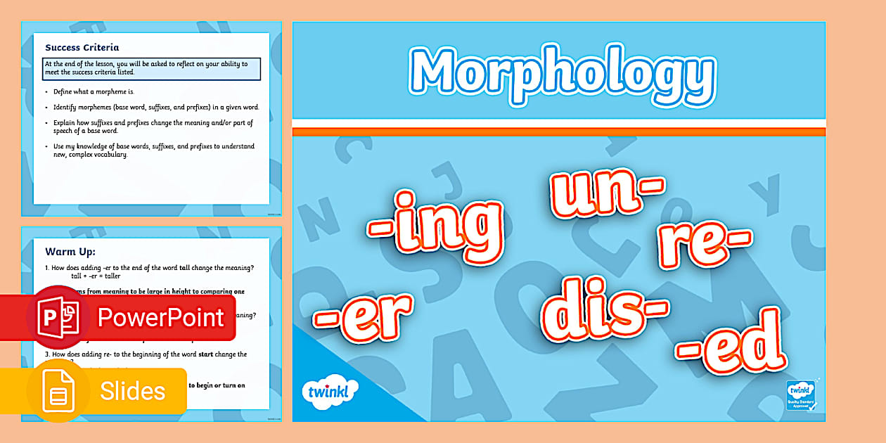 Sixth Grade Morphology PowerPoint & Google Slides
