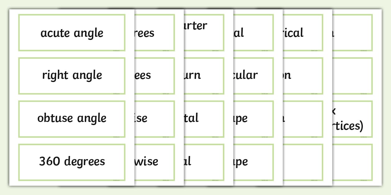 👉 Year 3 Properties of Shapes Vocabulary Cards - Twinkl