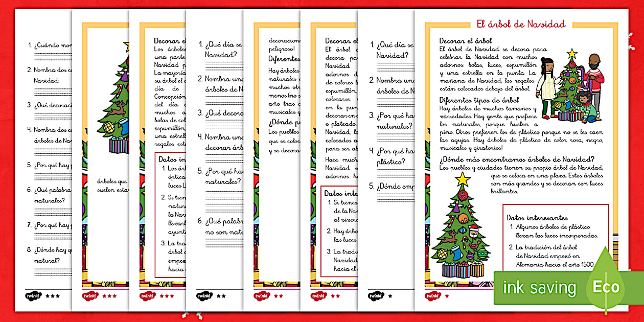 Lower Ability Comprensión lectora: Los árboles de Navidad