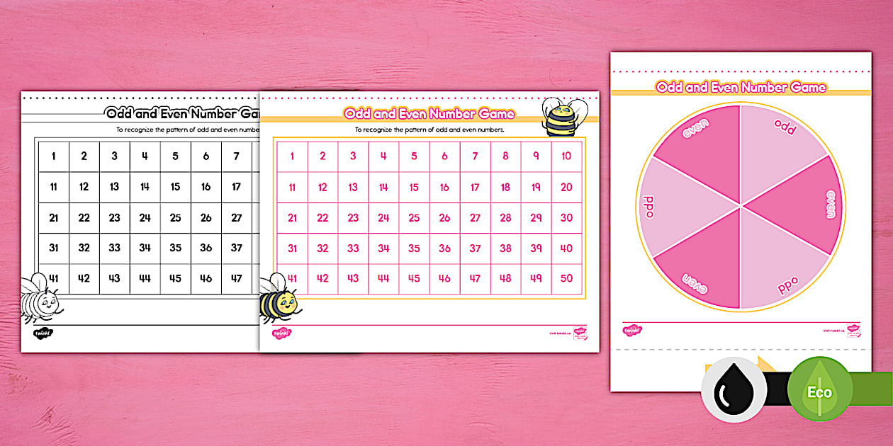 Odd and Even Numbers Math Game (teacher made) - Twinkl