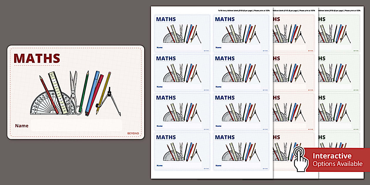 👉 *New* Editable Book Labels | Teacher Toolbox | Beyond Maths