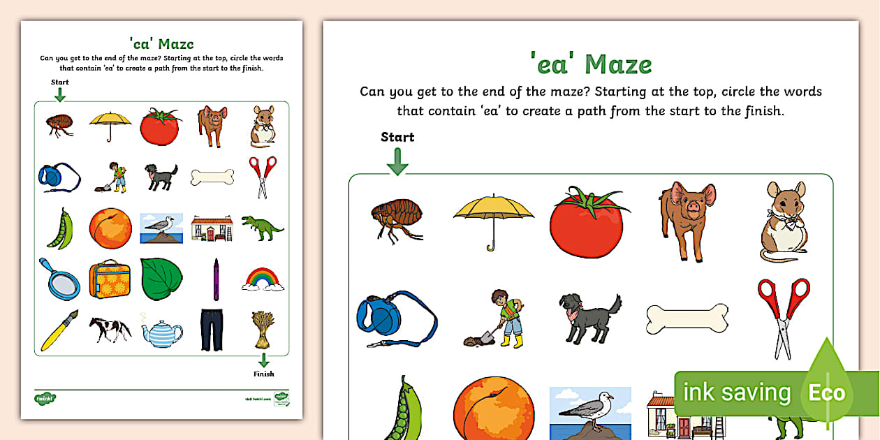 ea Phonics Maze (Teacher-Made) - Twinkl
