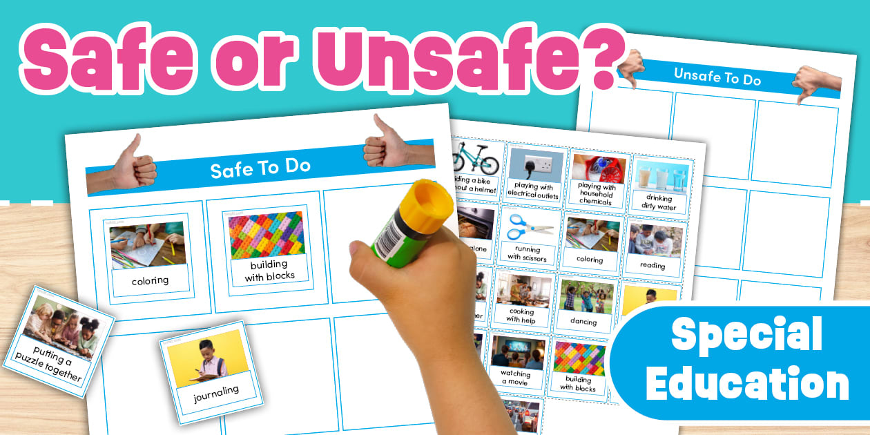 Safe and Unsafe Cut and Paste Sorting for Special Education