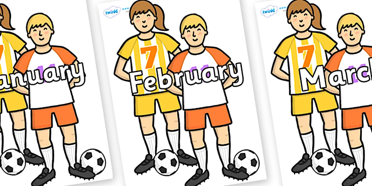 Months of the Year on Players (teacher made) - Twinkl