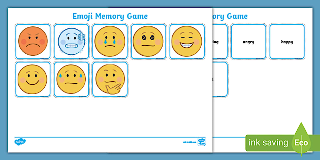 😊 Emoji Memory Game (teacher made) - Twinkl