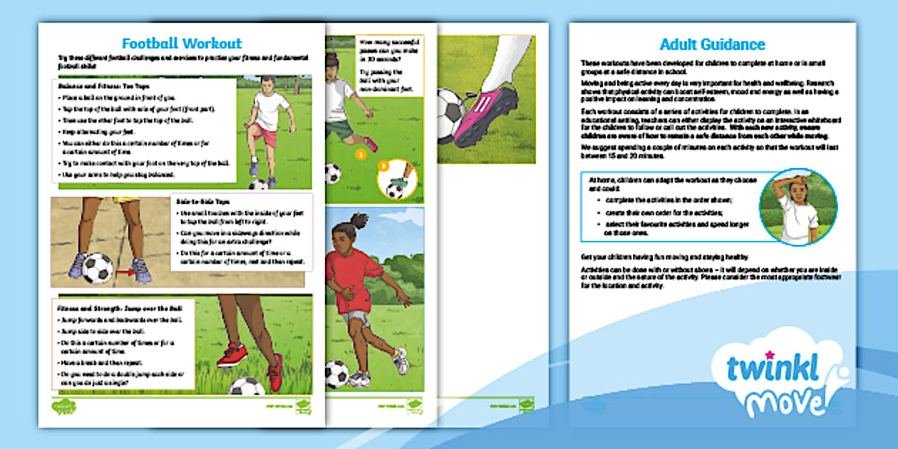 Football Workout For Kids - Socially Distanced PE Lesson