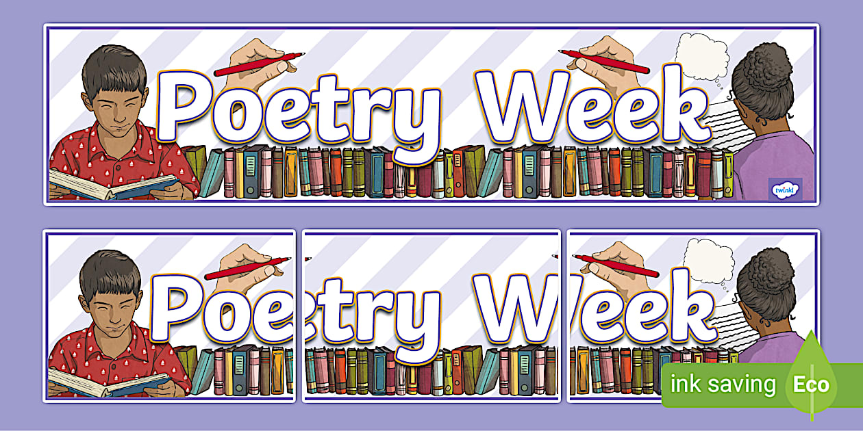 Poetry Week Display Banner (teacher made) - Twinkl