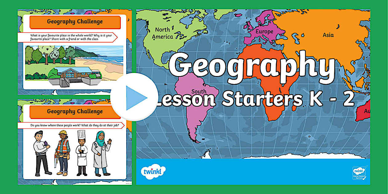 Geography Lesson Starters Prep - 2 PowerPoint (teacher made)