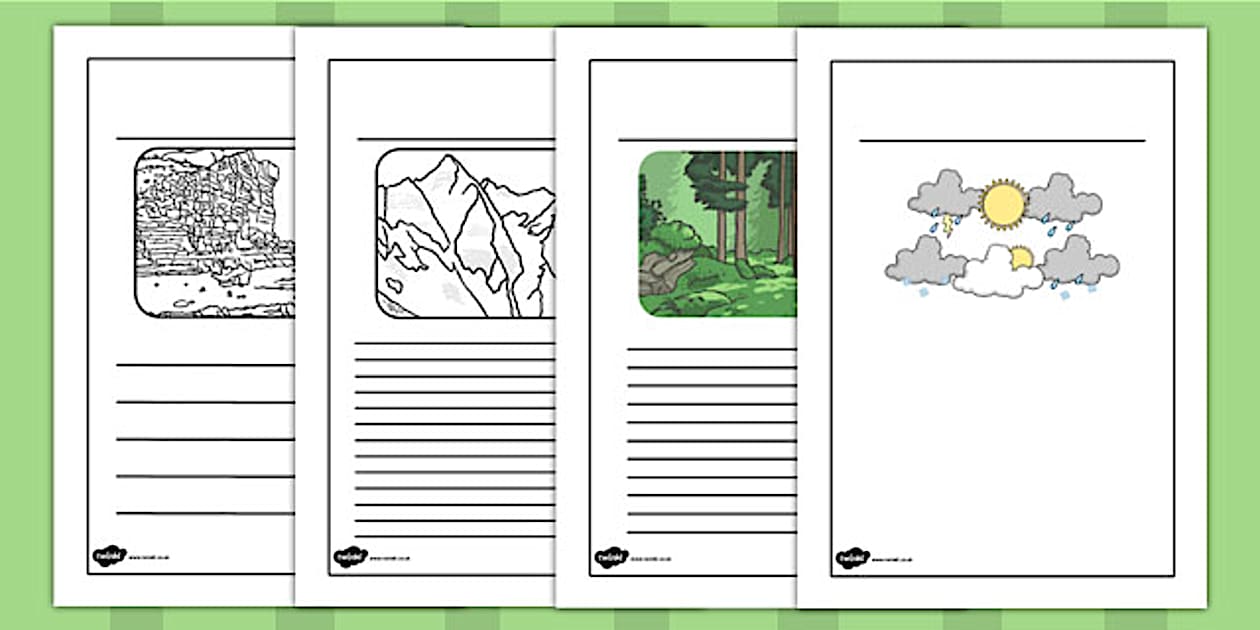 Physical Geography Writing Frames (teacher made) - Twinkl