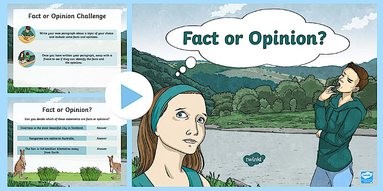 Fact or Opinion PowerPoint - CfE Teaching Resource - Twinkl