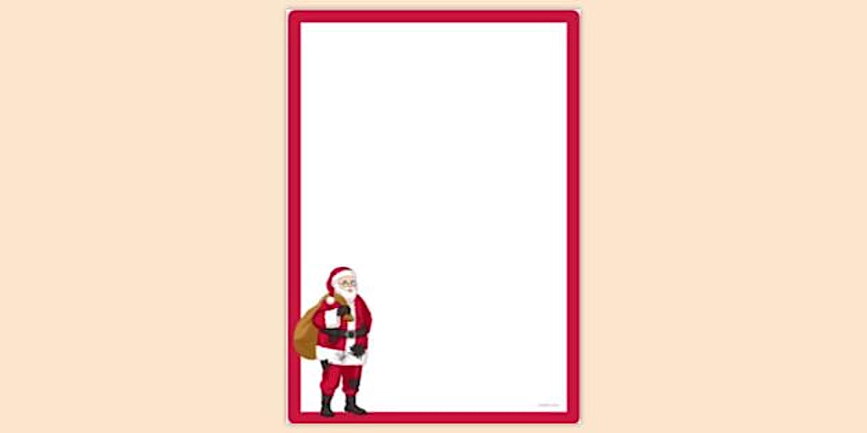 Santa Claus Soot Page Border | Page Borders | Twinkl