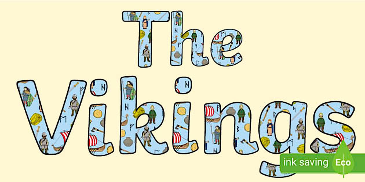 Vikings Display Lettering (teacher made) - Twinkl