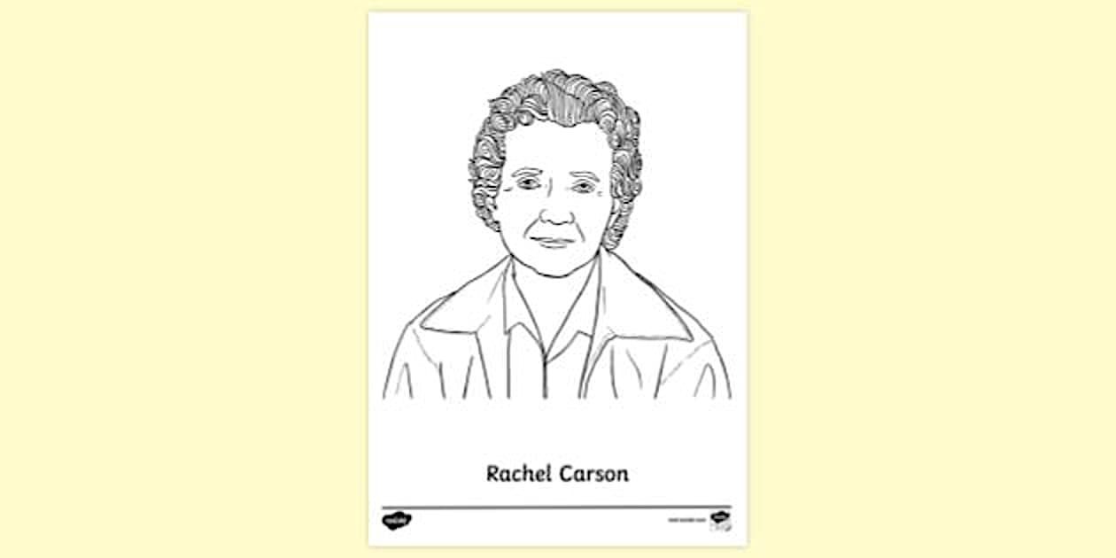 Rachel Carson Colouring Sheet | Colouring Sheets - Twinkl