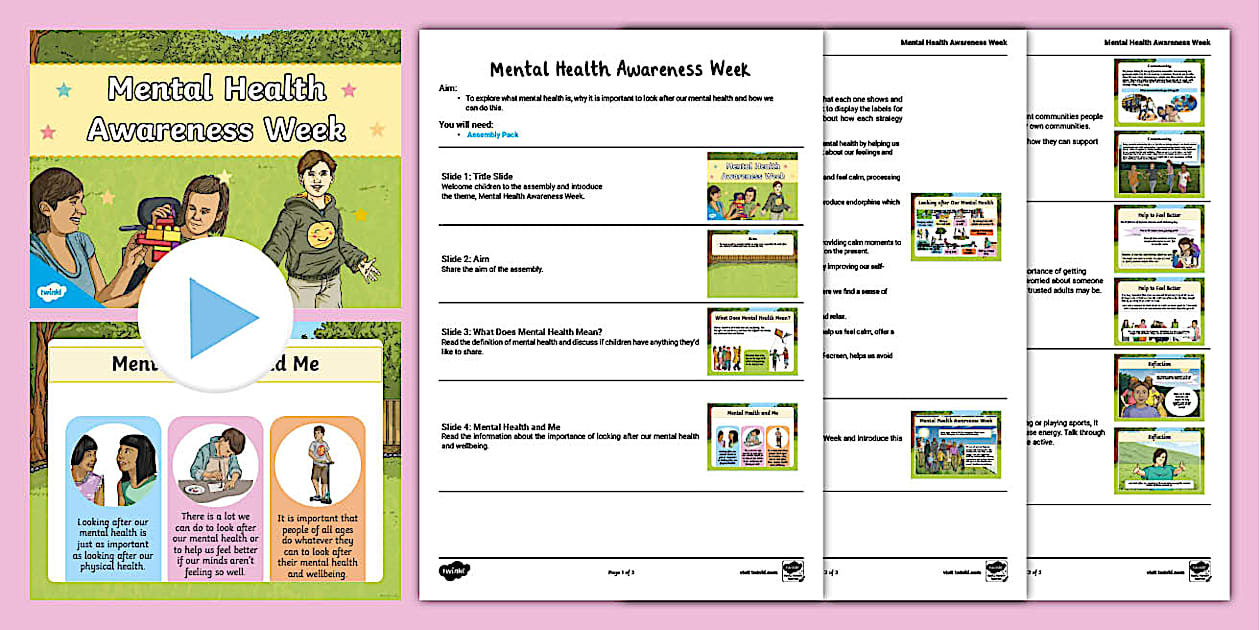 Mental Health Awareness Week KS2 Assembly Pack