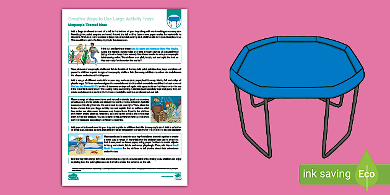EYFS Large Activity Trays: Mermaids (New EYFS 2021) - Twinkl