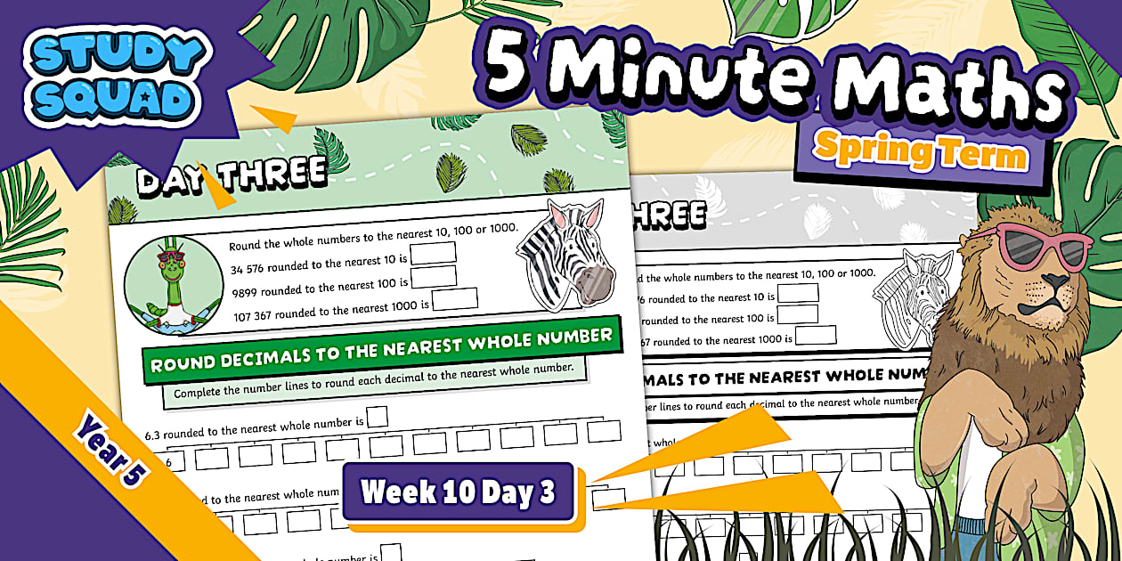 👉 Study Squad 5 Minute Maths - Year 5 Spring - Week 10 Day 3