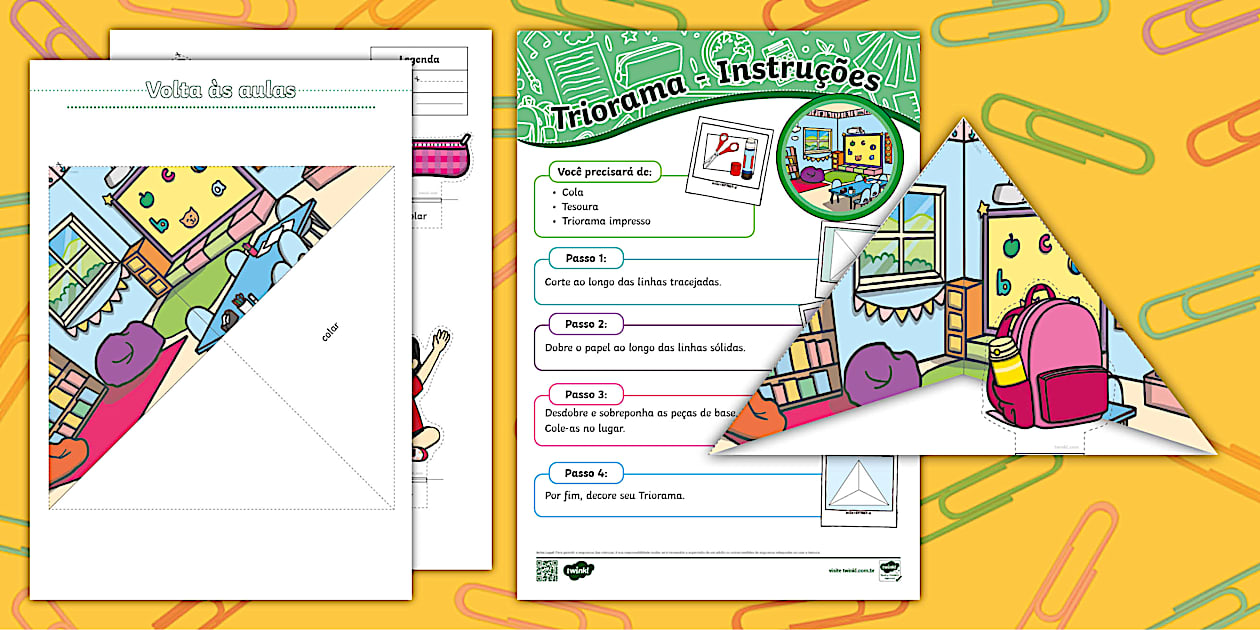 Triorama: Volta às Aulas {triorama} (teacher made) - Twinkl