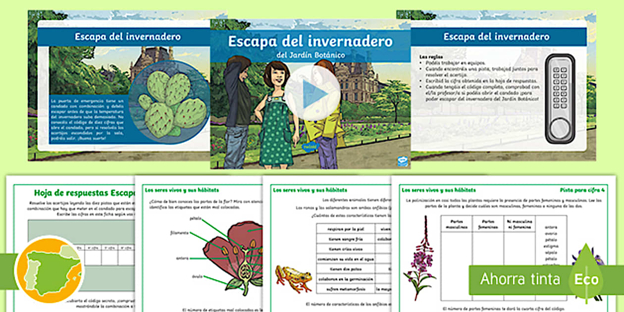 Escape Room de STEM: Los seres vivos y sus hábitats