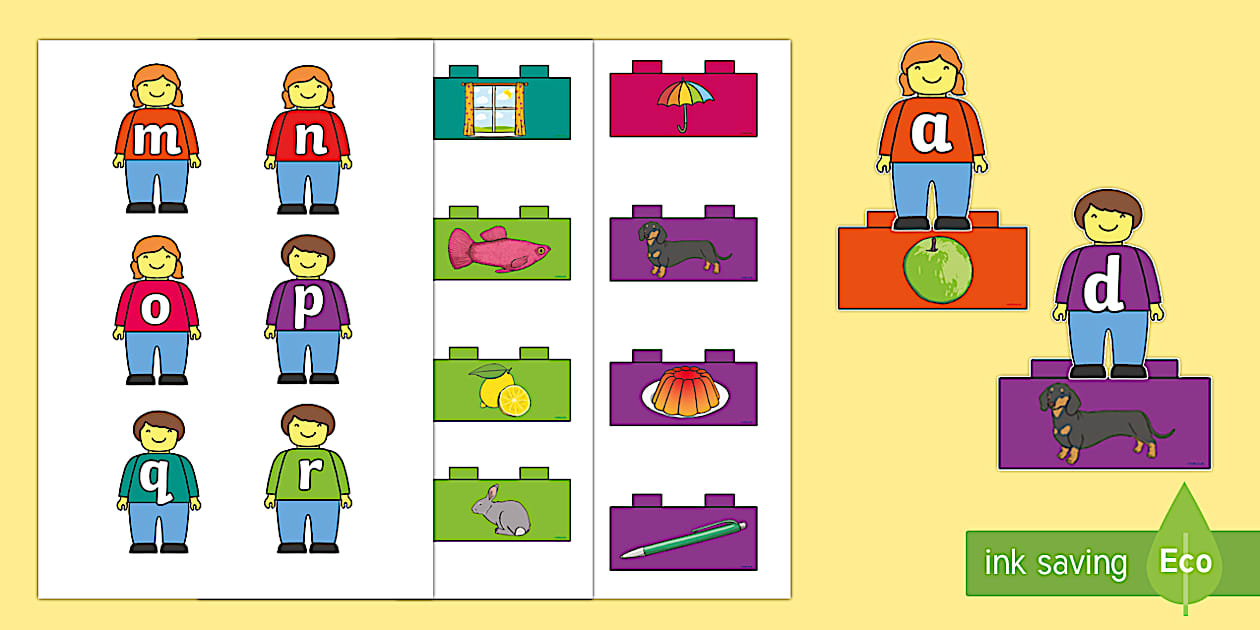 Toy Figures Alphabet Matching Game (teacher made) - Twinkl