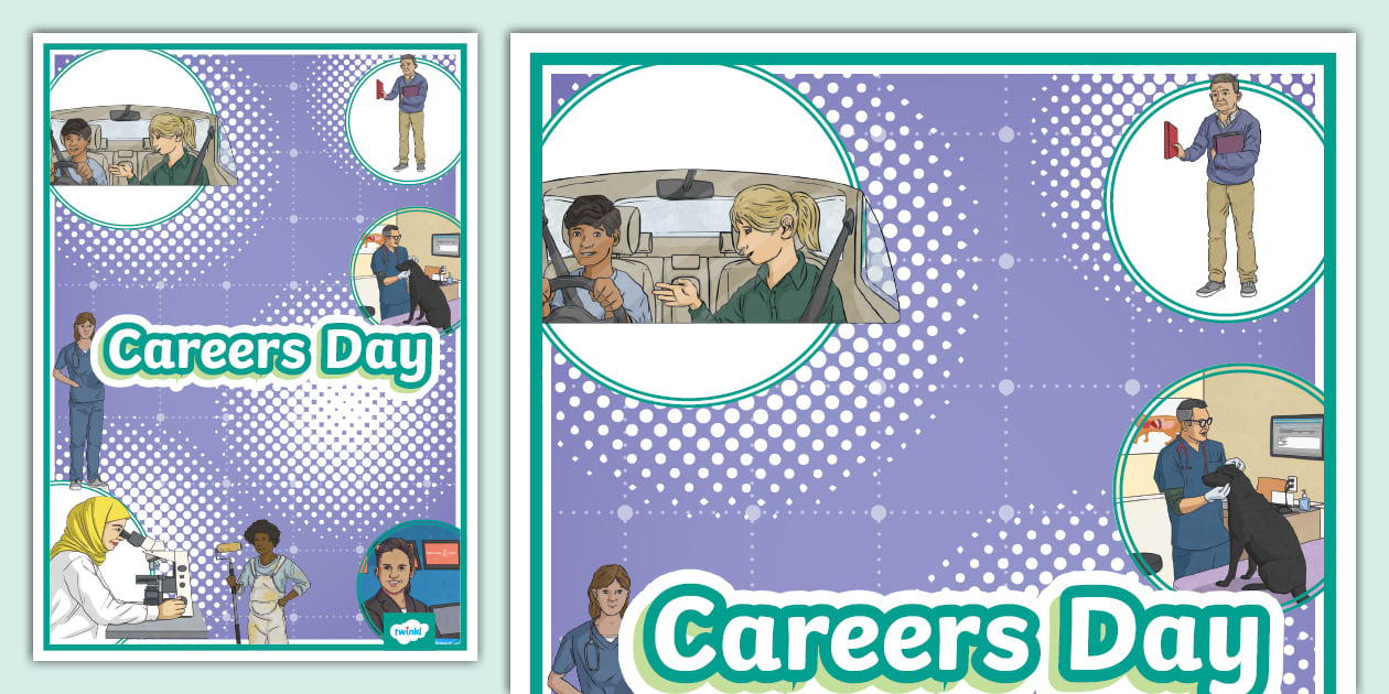 Careers Day Display Poster (professor feito) - Twinkl