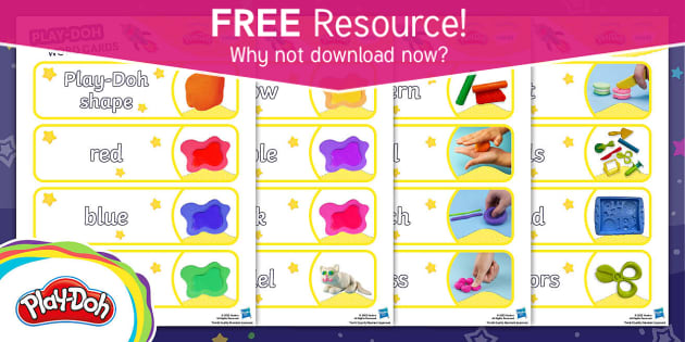 FREE Play-Doh: Word Cards (teacher made) - Twinkl