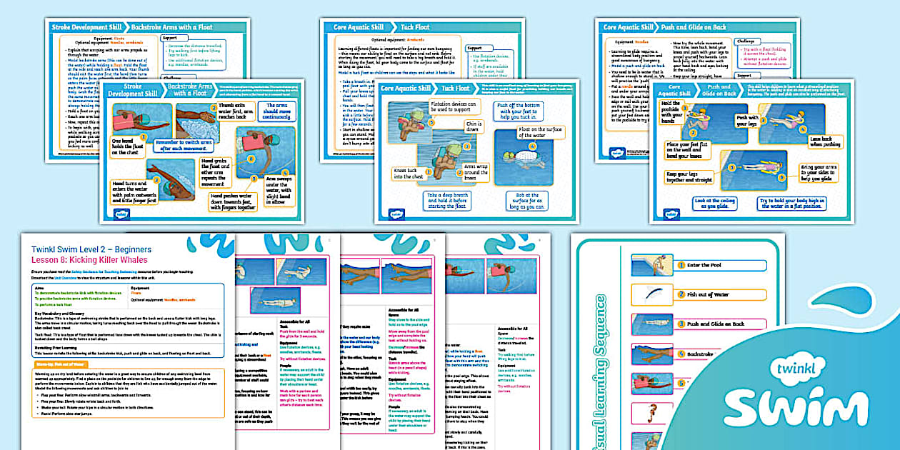 Twinkl Swim - Level 2 (Beginners) L8 - Kicking Killer Whales