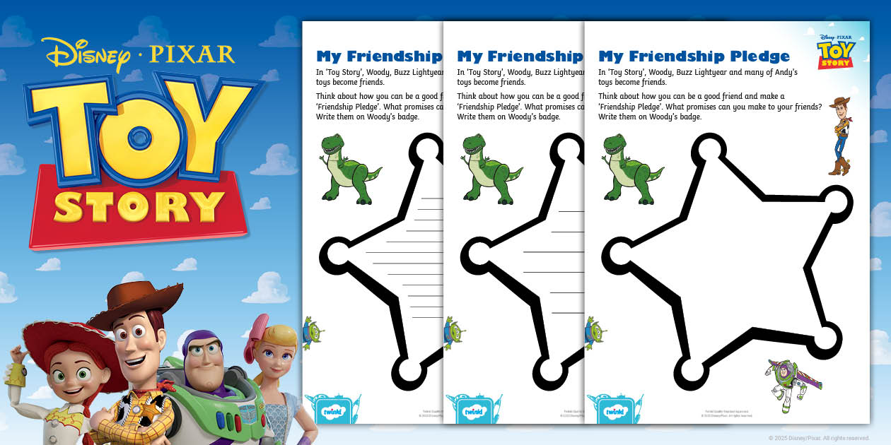 Toy Story: Friendship Pledge (teacher made) - Twinkl