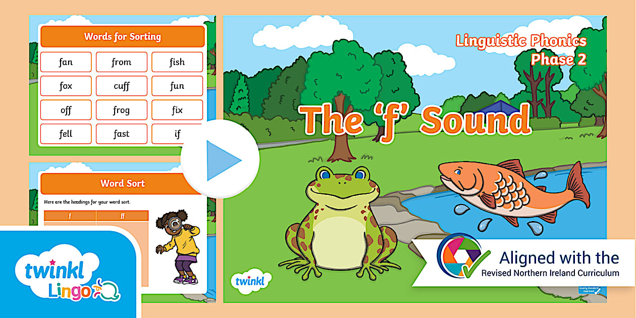 Linguistic Phonics Stages 5/6 Phase 2 'f' Sound PowerPoint