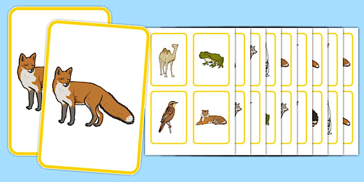 Animal Snap Game (teacher made) - Twinkl