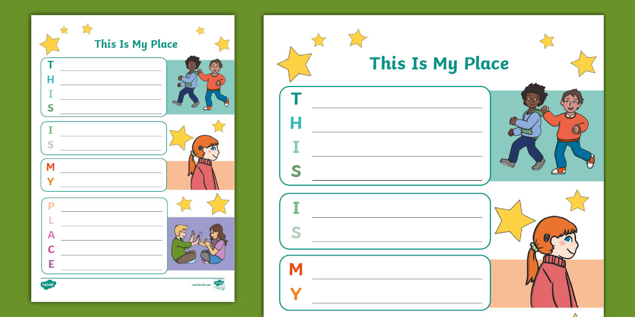 Children's Mental Health Week KS1 Acrostic Poem Activity