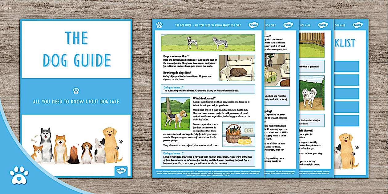 The Ultimate Dog Handbook - Pet Care Guide - Twinkl Pets