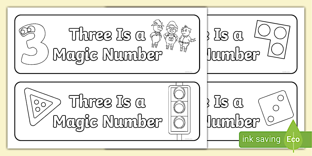 👉 Maths Week England: Three Is a Magic Number Bookmarks