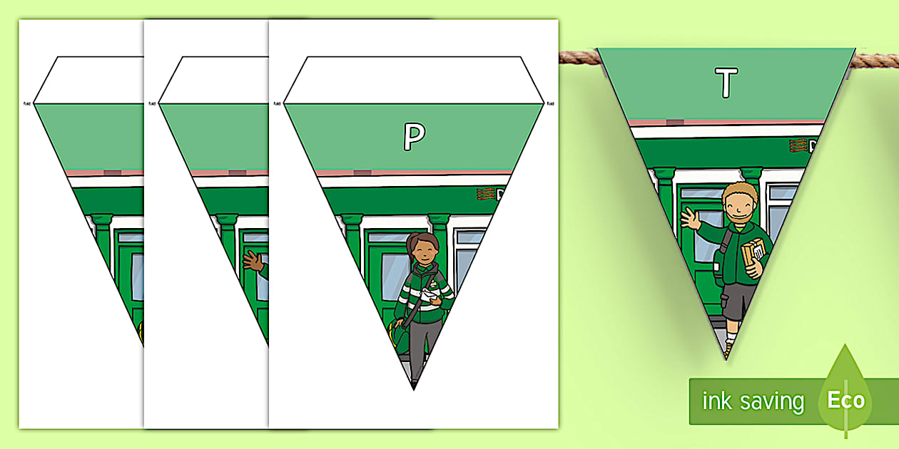 The Post Office Aistear Display Bunting