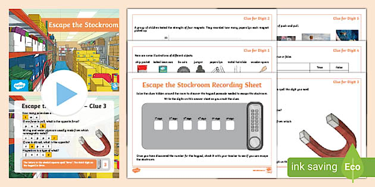 Forces And Magnets Escape The Room Game - Science - Twinkl