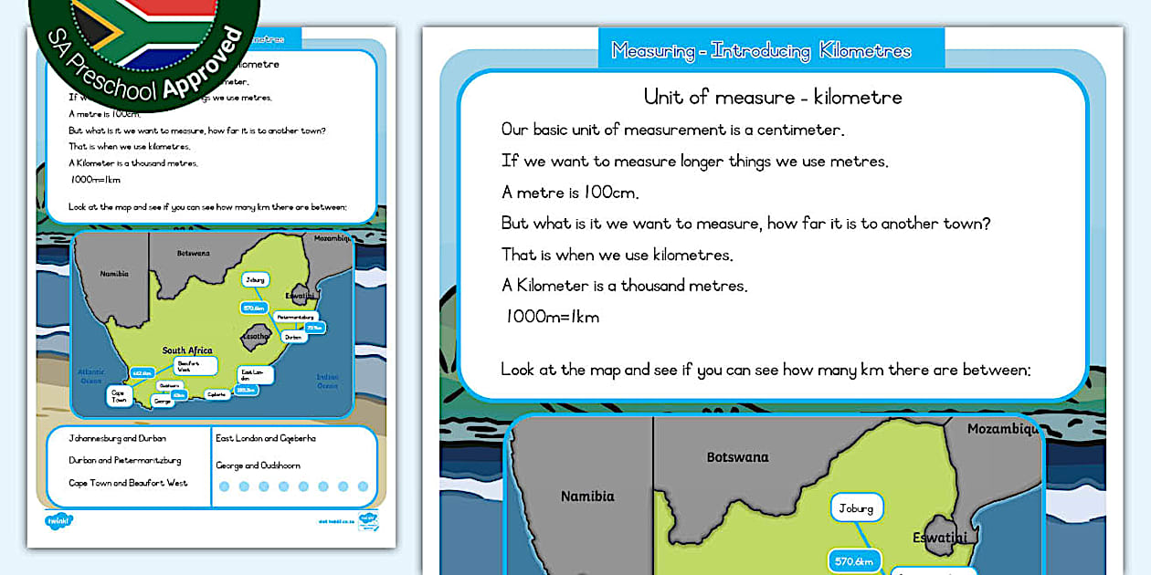 Grade 1 Mathematics Measurement - Introducing Kilometers